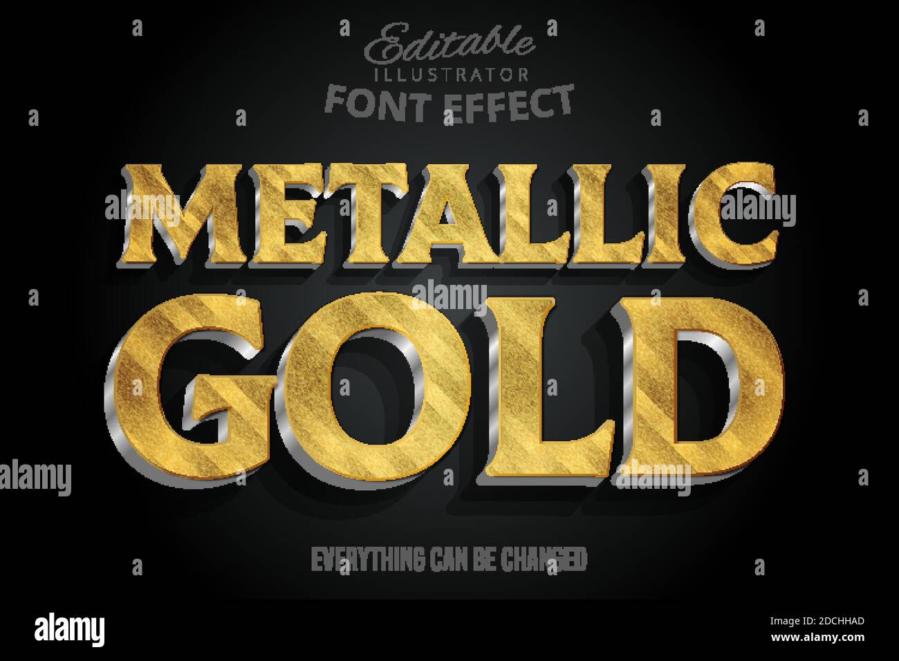 Gold 3d text hi-res stock photography and images - Alamy