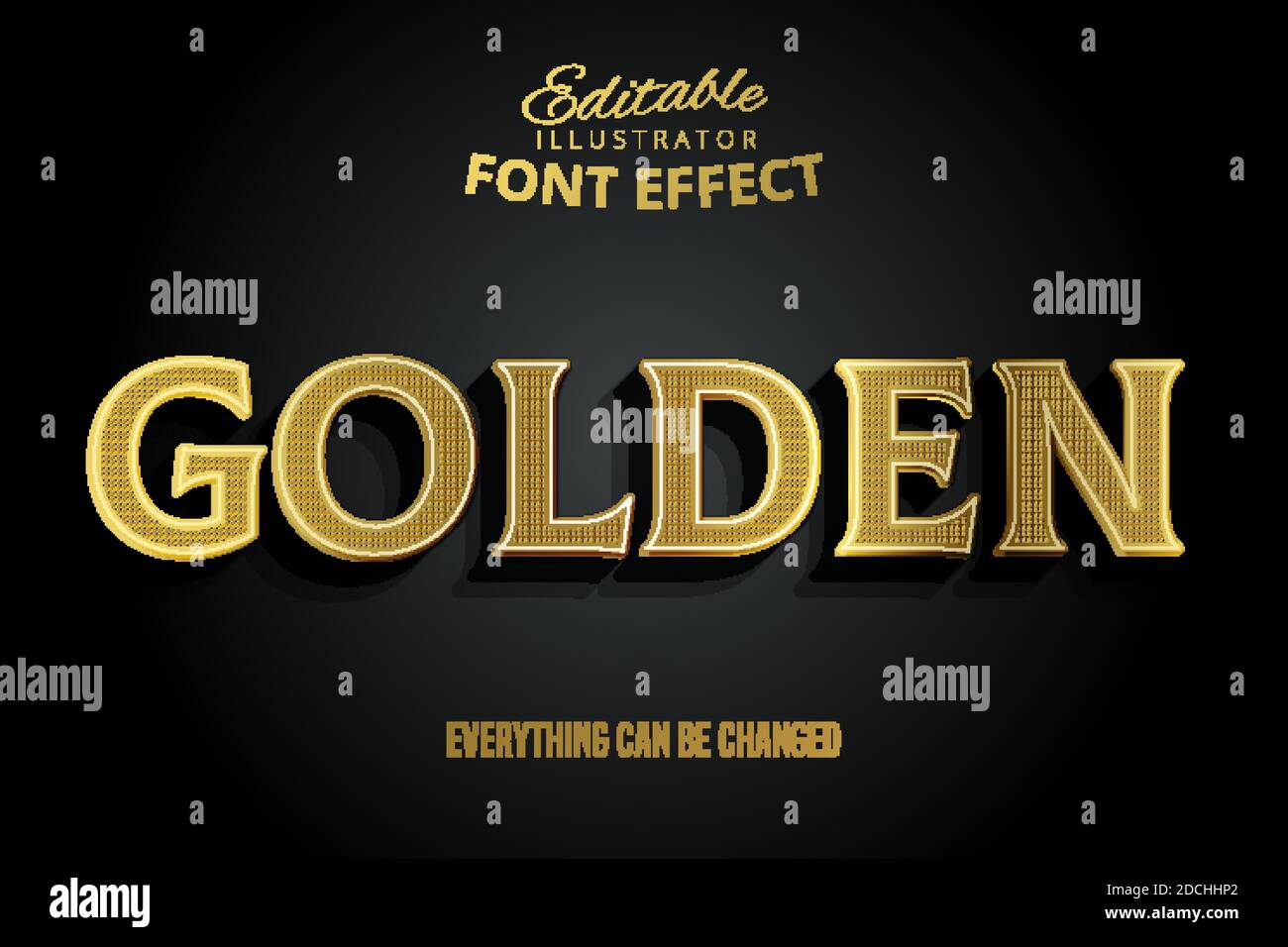 Golden bold font hi-res stock photography and images - Alamy