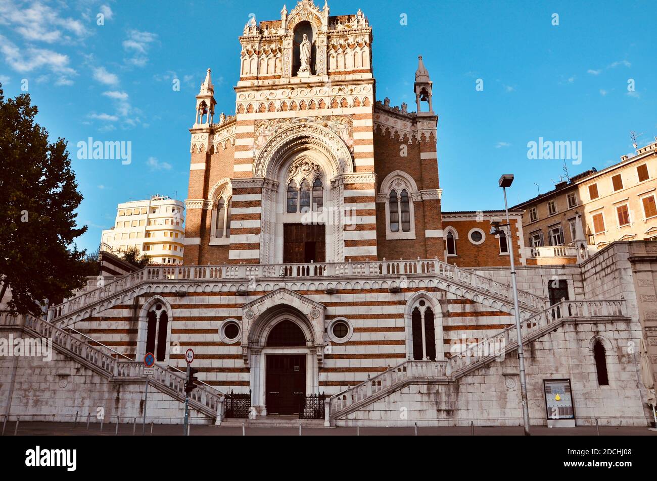 Capuchin Church of Our Lady of Lourdes in Rijeka, Croatia. The church ...