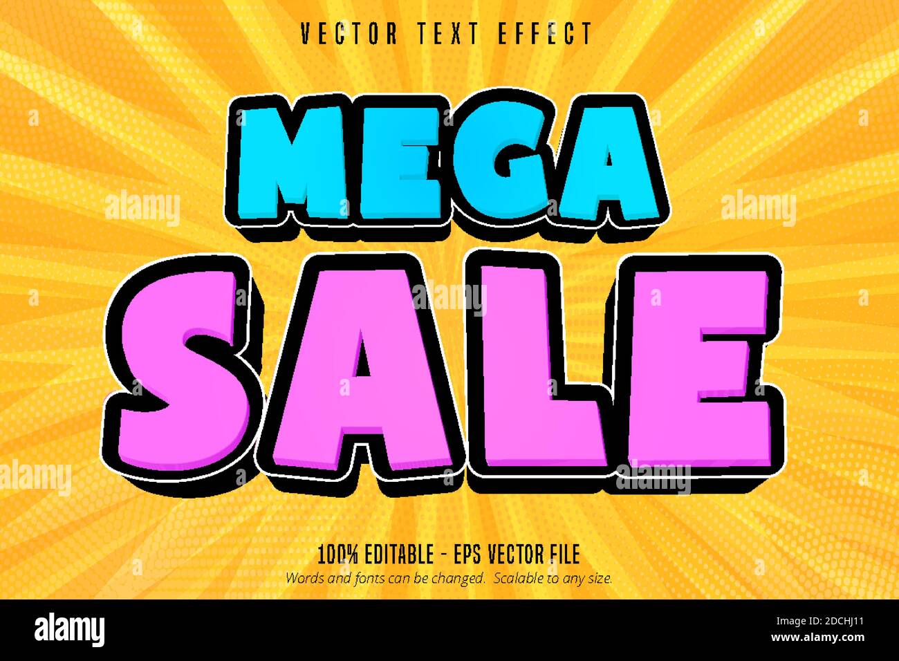 Mega text effect hi-res stock photography and images - Alamy