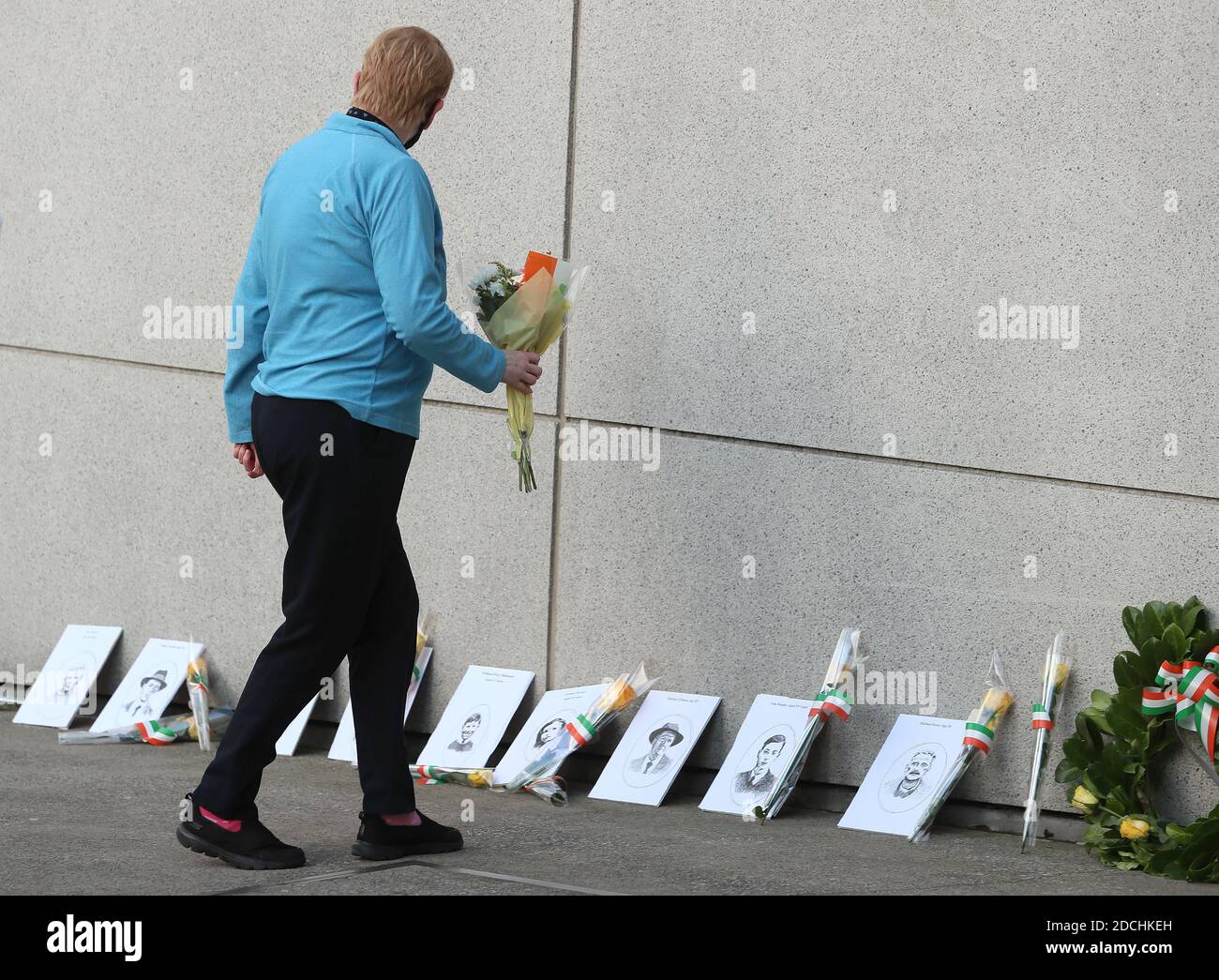 Pictures of the victims of Bloody Sunday placed outside Croke Park in ...