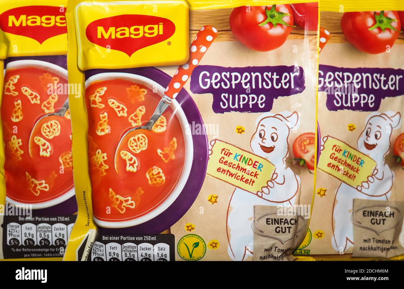 German Maggi instant noodles called Gespenstersuppe, owned by Nestle ...