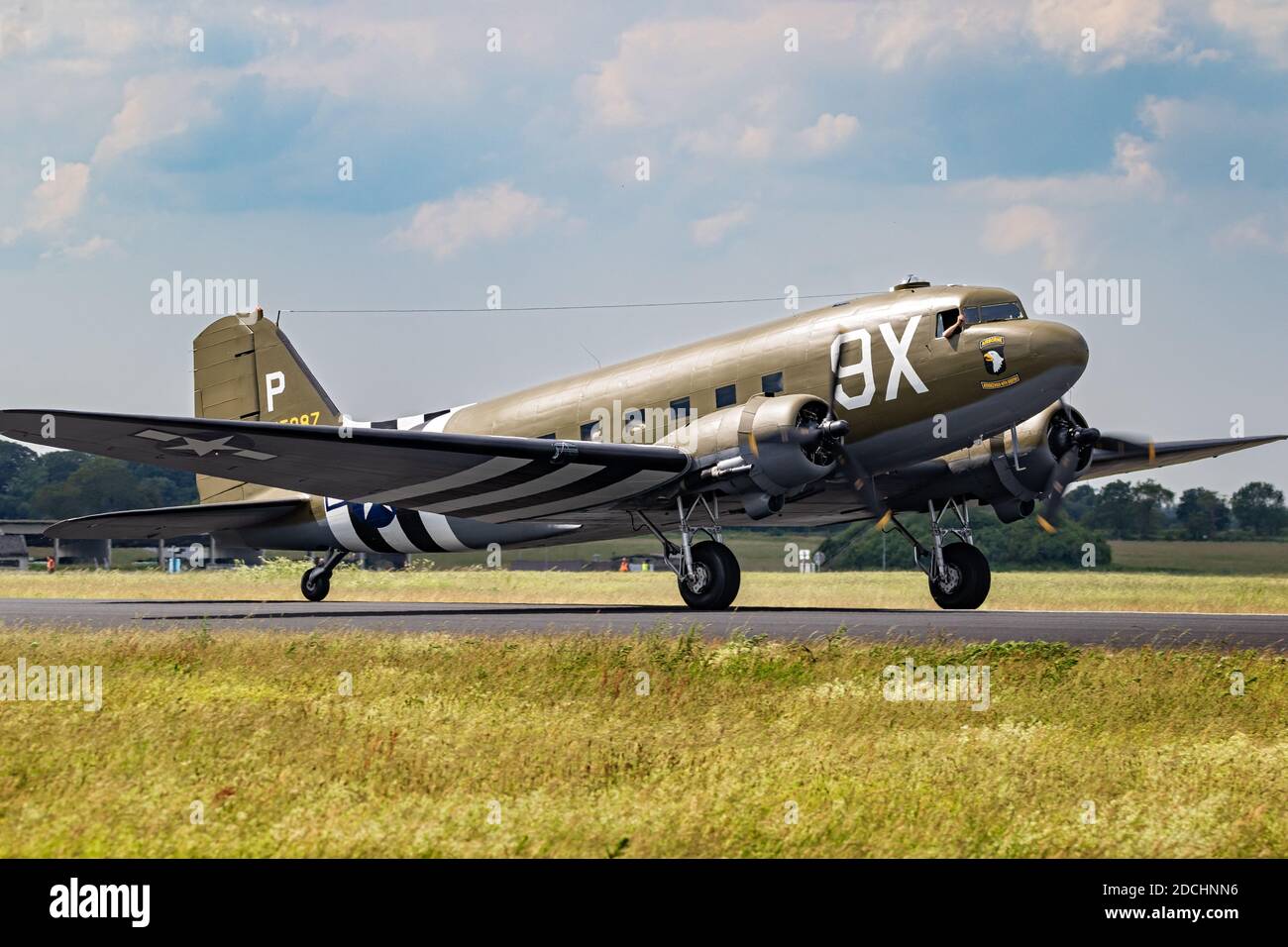 Vintage World War II warbird Douglas C-47 Dakota transport plane ...
