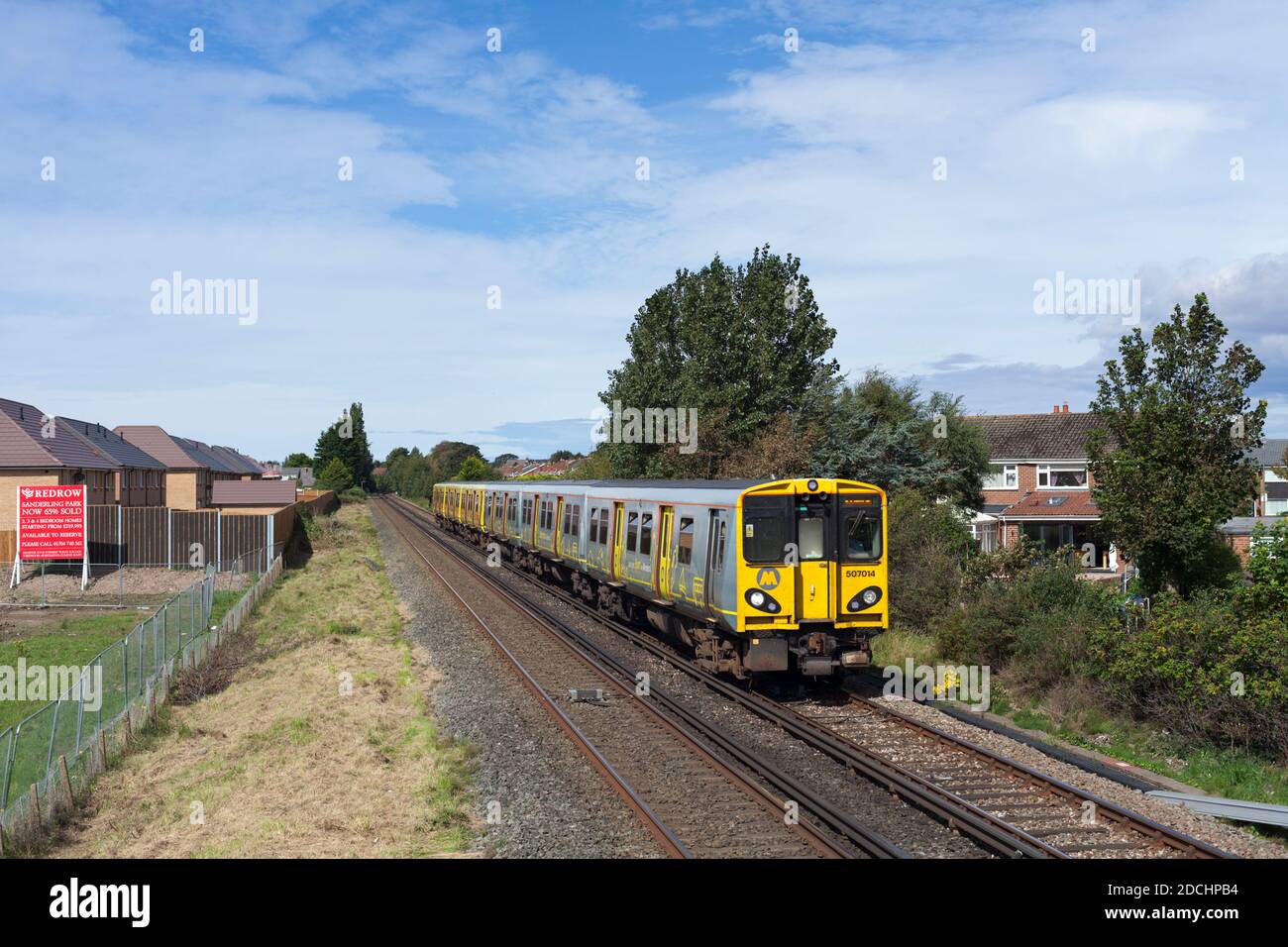 Merseyrail Electrics class 508+ 507 third rail electric trains 507014 ...