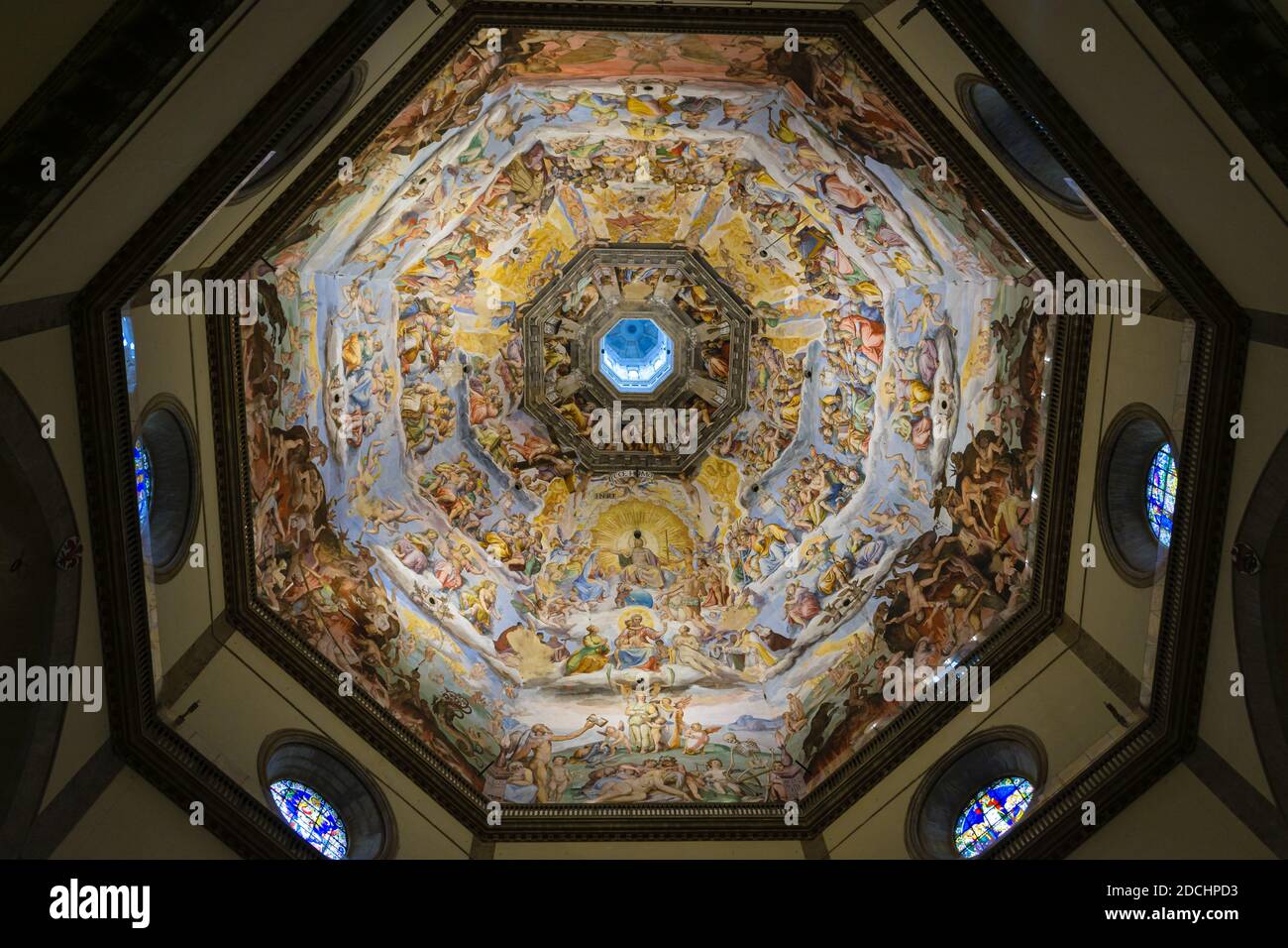Florence duomo cathedral ceiling painting hi-res stock photography and ...