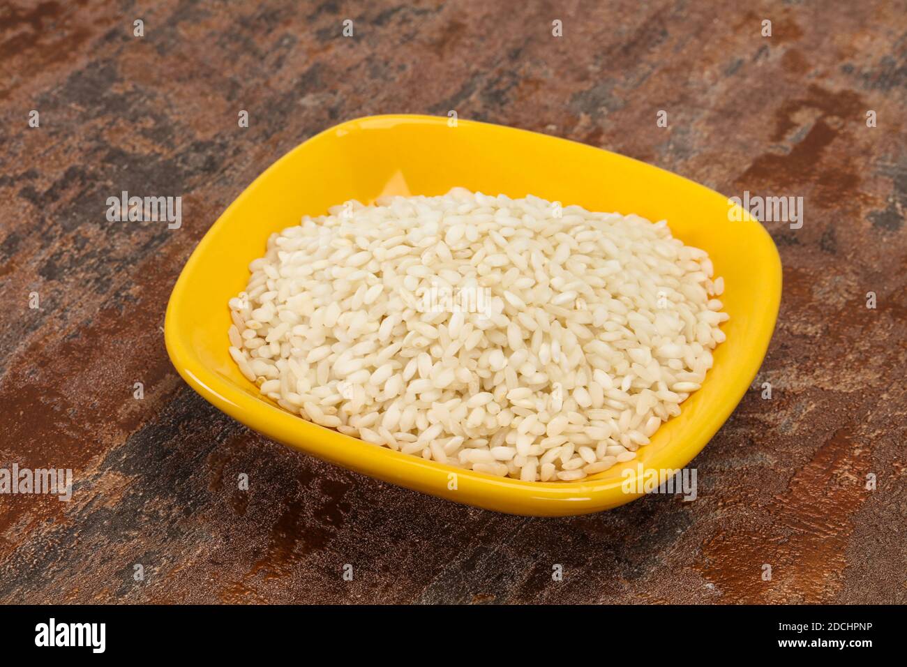 Raw Arborio rice for Italian risotto Stock Photo - Alamy