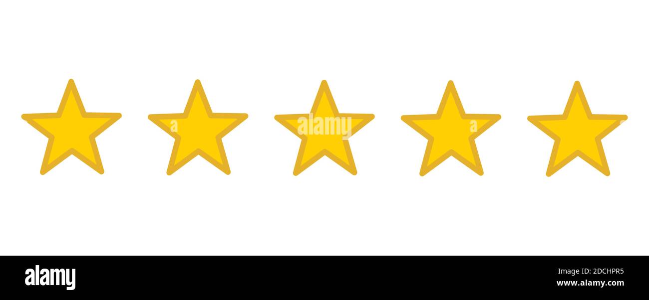 Star vector icons. Set of star symbols isolated on white background ...