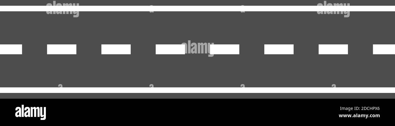 A horizontal straight road. Asphalt road straight, highway.Vector ...