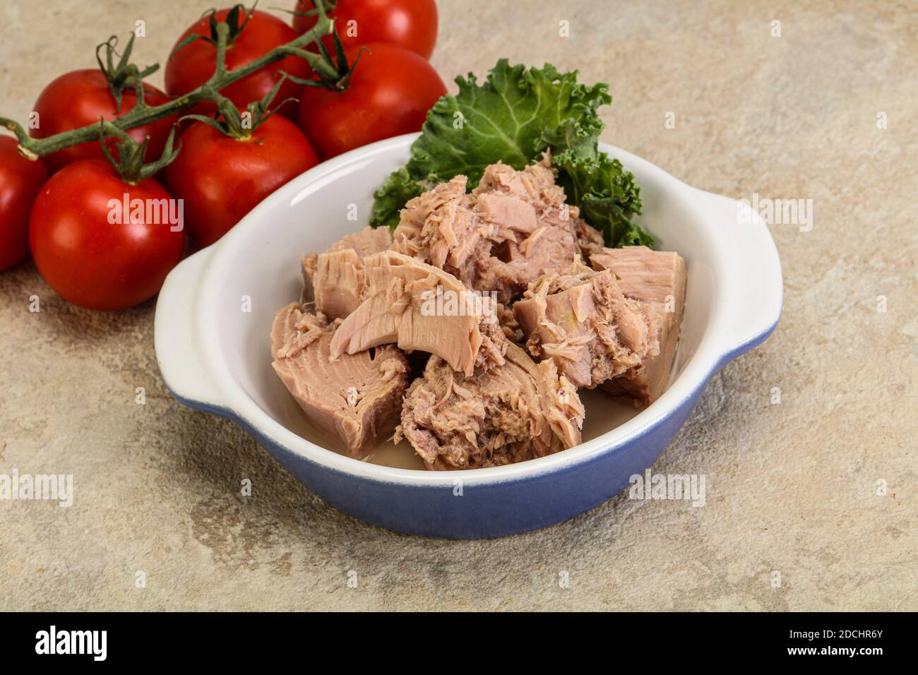 Tasty Canned tuna fillet in the bowl Stock Photo - Alamy