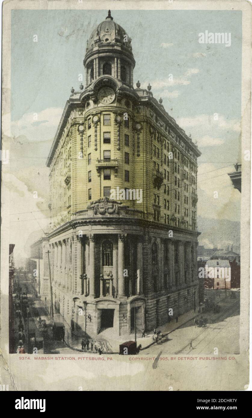 Wabash Station, Pittsburgh, Pa., still image, Postcards, 1898 - 1931 ...