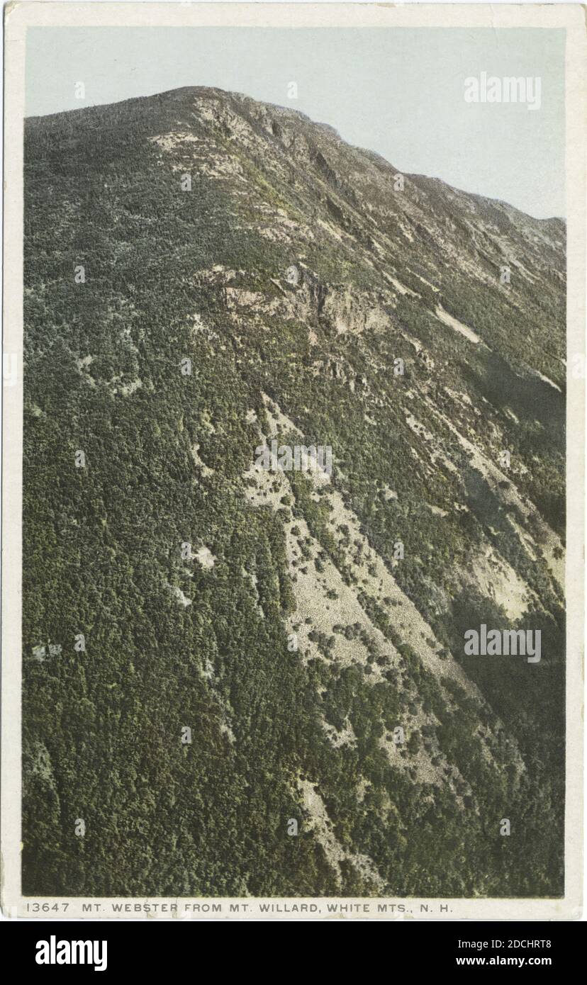Mt. Webster from Mt. Willard, White Mountains, N.H., still image ...
