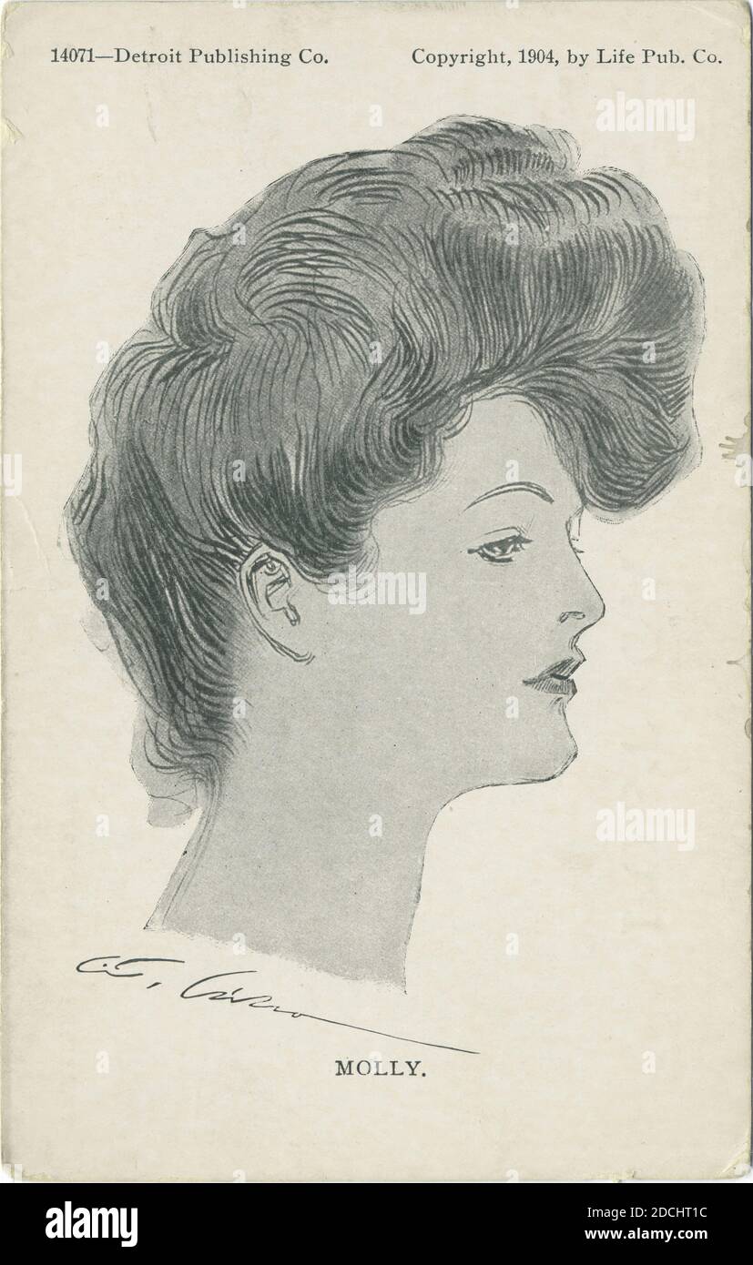 Molly, Life Cartoons, still image, Postcards, 1898 - 1931 Stock Photo ...