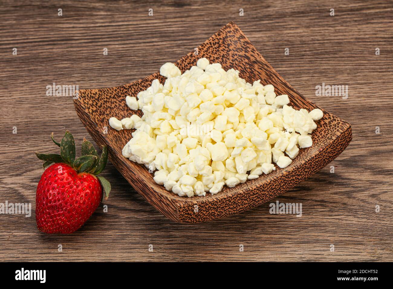 Dietary food - grain cottage cheese in the bowl Stock Photo - Alamy