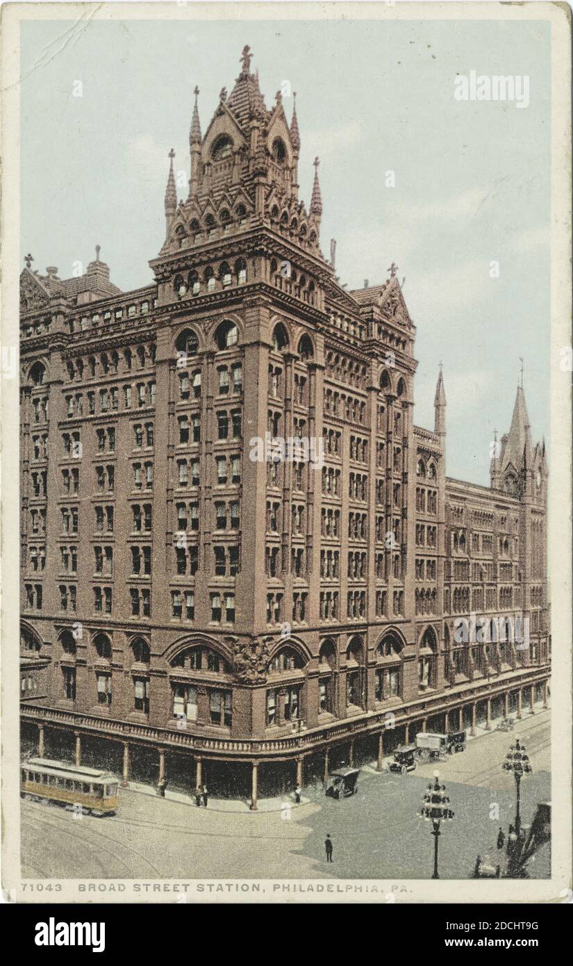 Broad Street Station, Philadelphia., Pa., still image, Postcards, 1898 ...