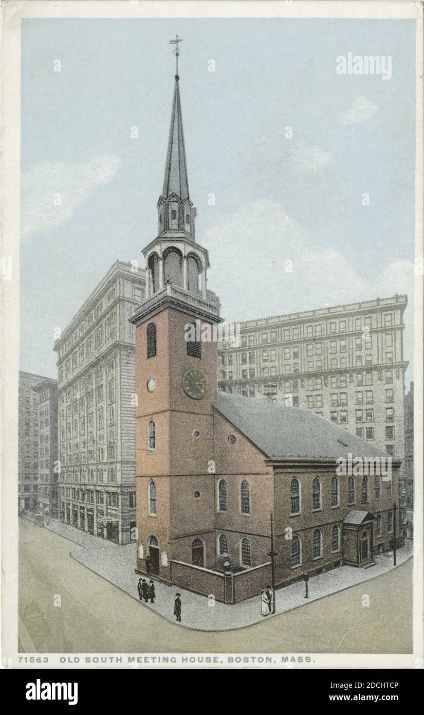Old South Meeting House, Boston, Mass., still image, Postcards, 1898 ...