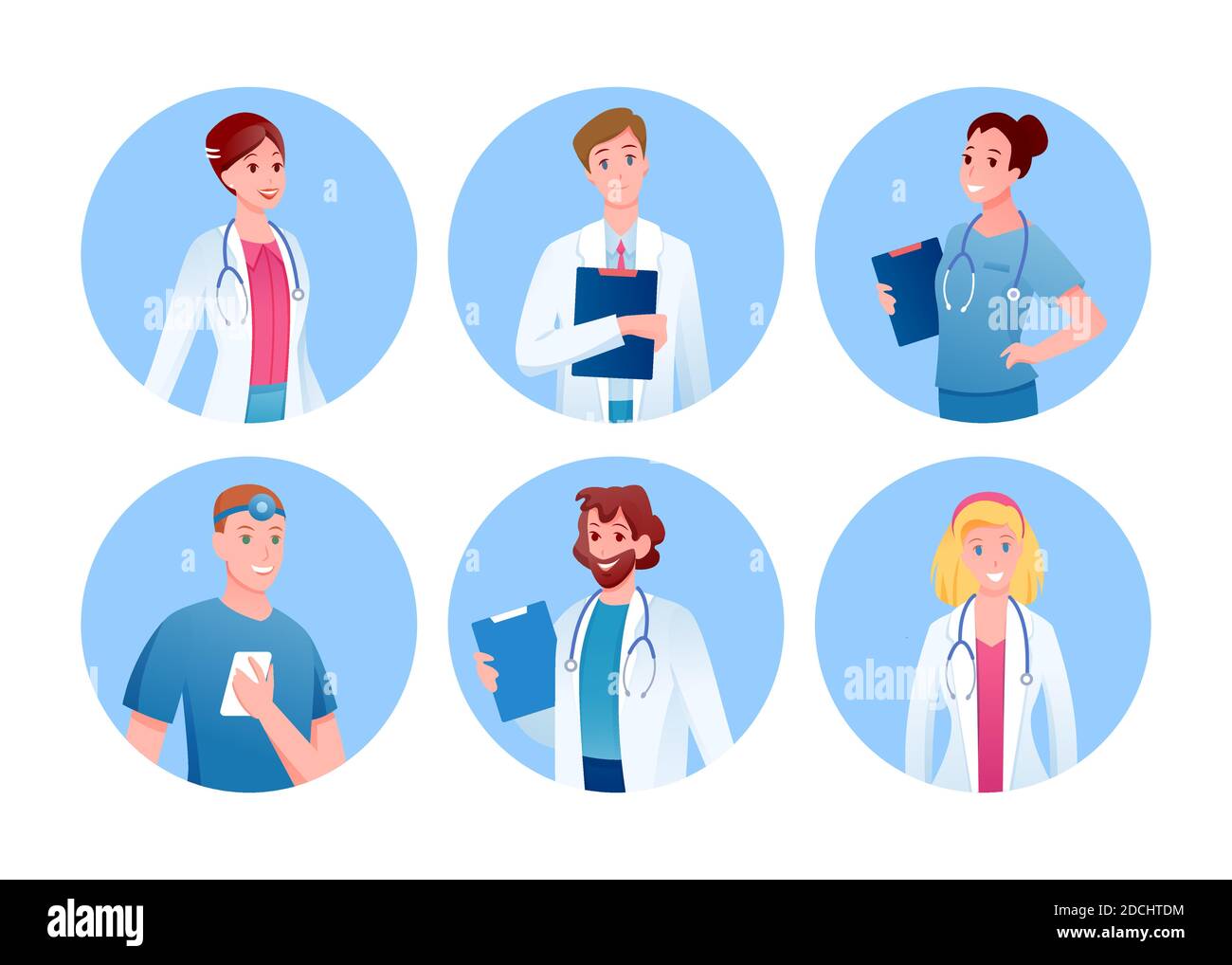 Set male female characters Stock Vector Images - Alamy