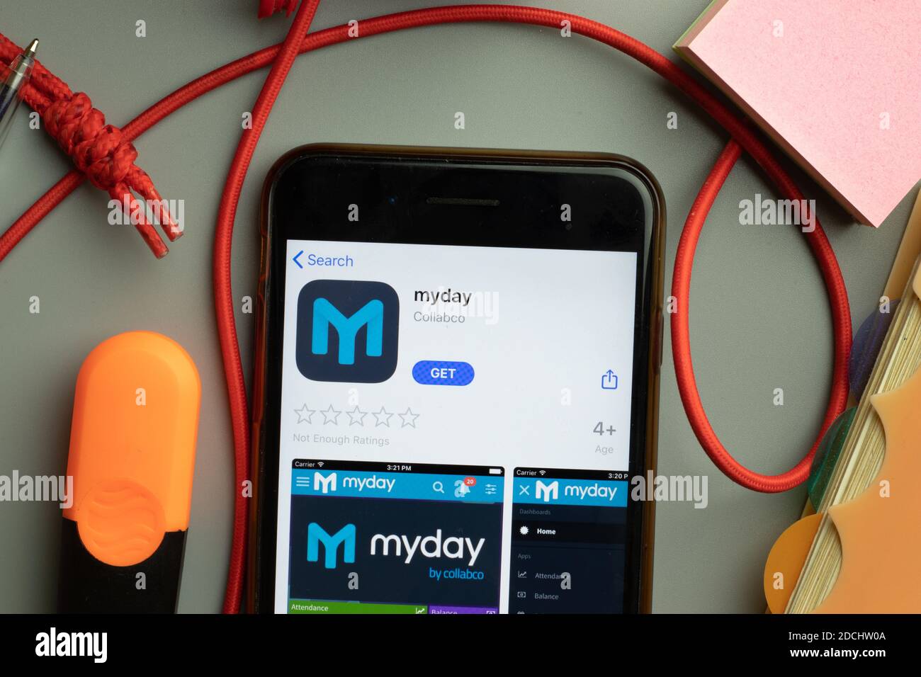 New York, United States - 7 November 2020: myday app store logo on ...