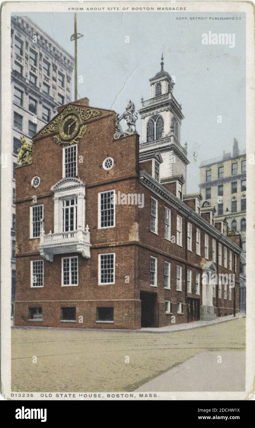 Old State House, Boston, Mass., still image, Postcards, 1898 - 1931 ...