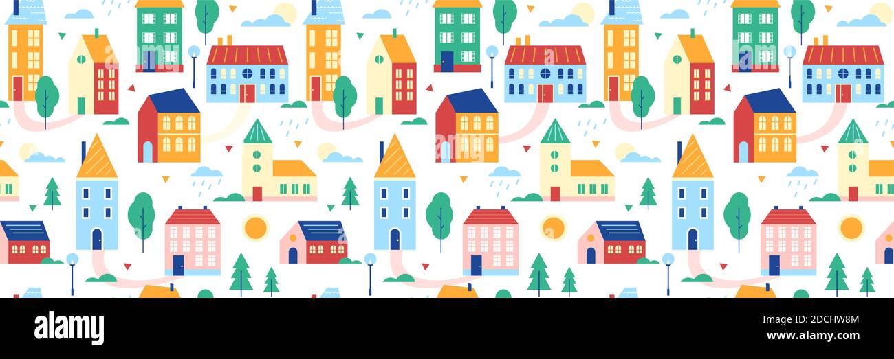 Wooden buildings green window Stock Vector Images - Alamy