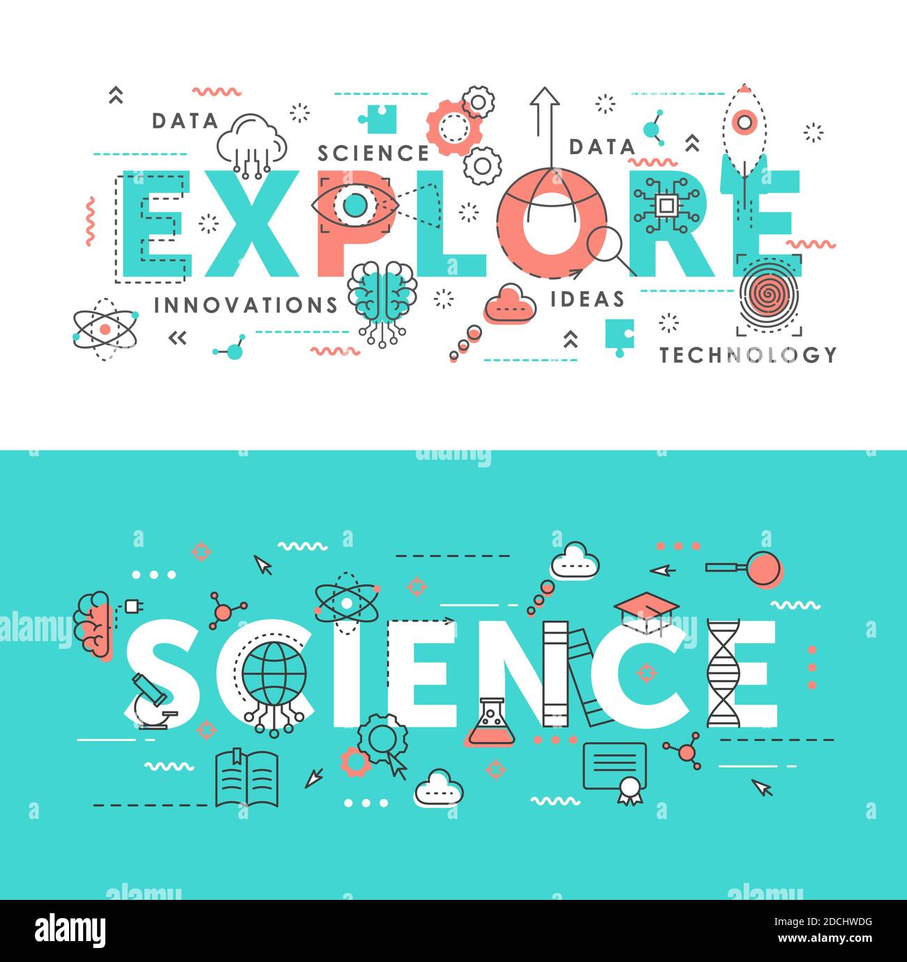 Brain exploring Stock Vector Images - Alamy