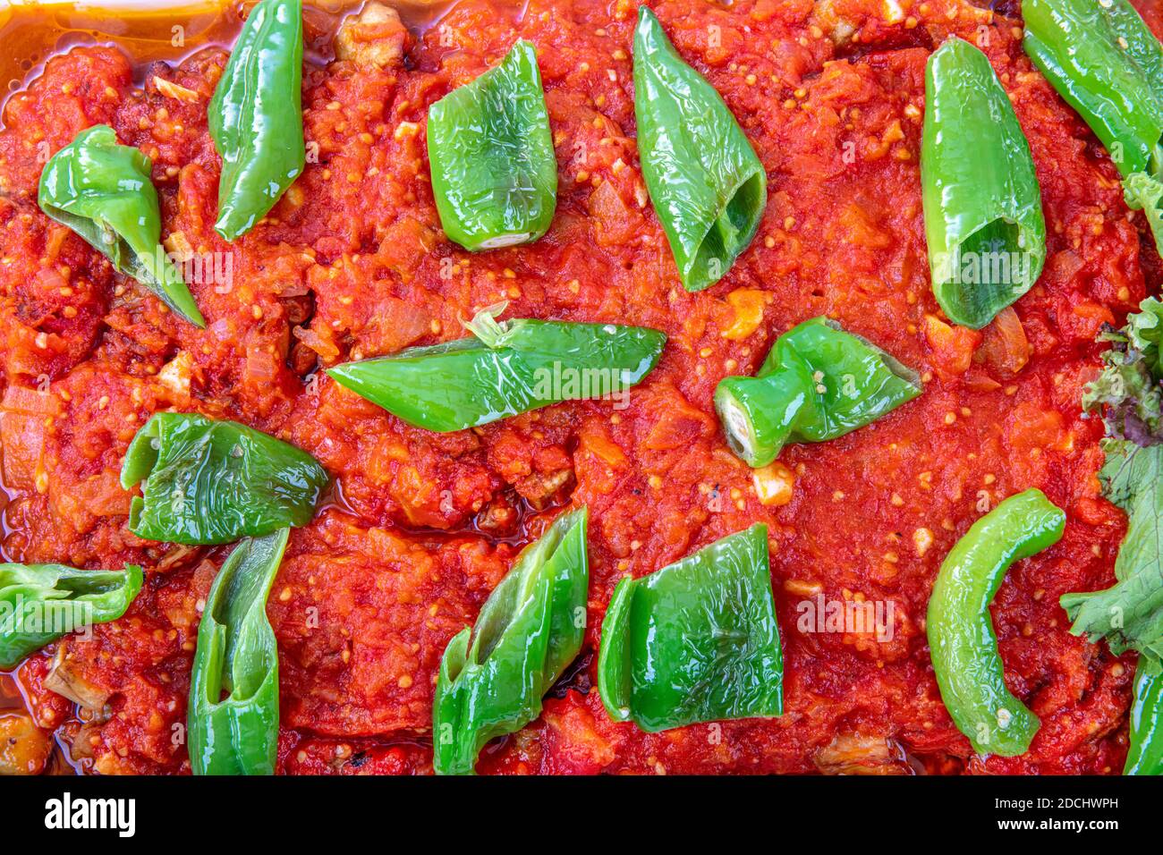 Saksuka - Turkish Meze. Turkish Food Saksuka with Eggplant with ...