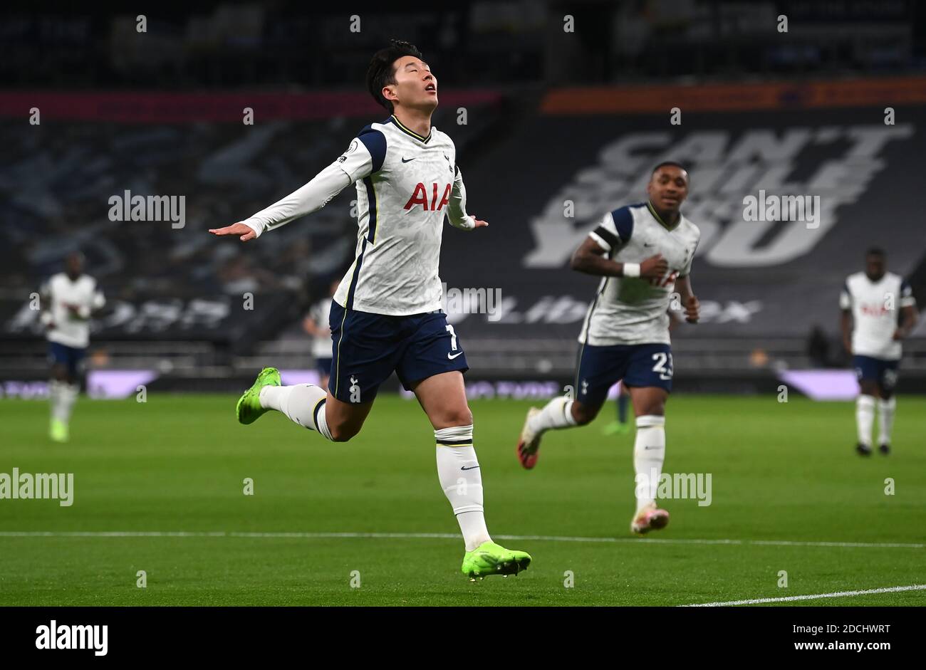 Tottenham Hotspur's Son Heung-min celebrates scoring his side's first ...