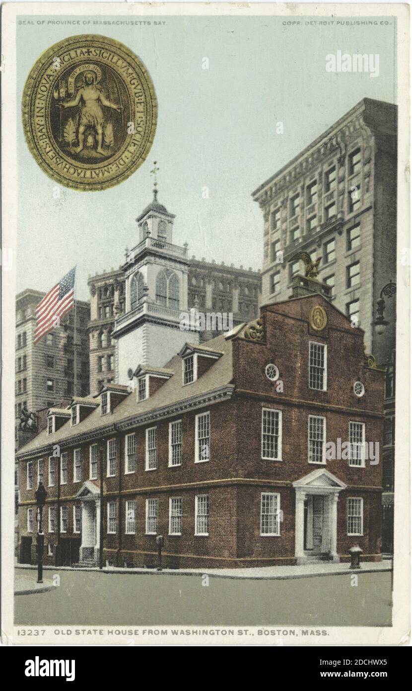 From Washington Street, Old State House, Boston, Mass., still image ...