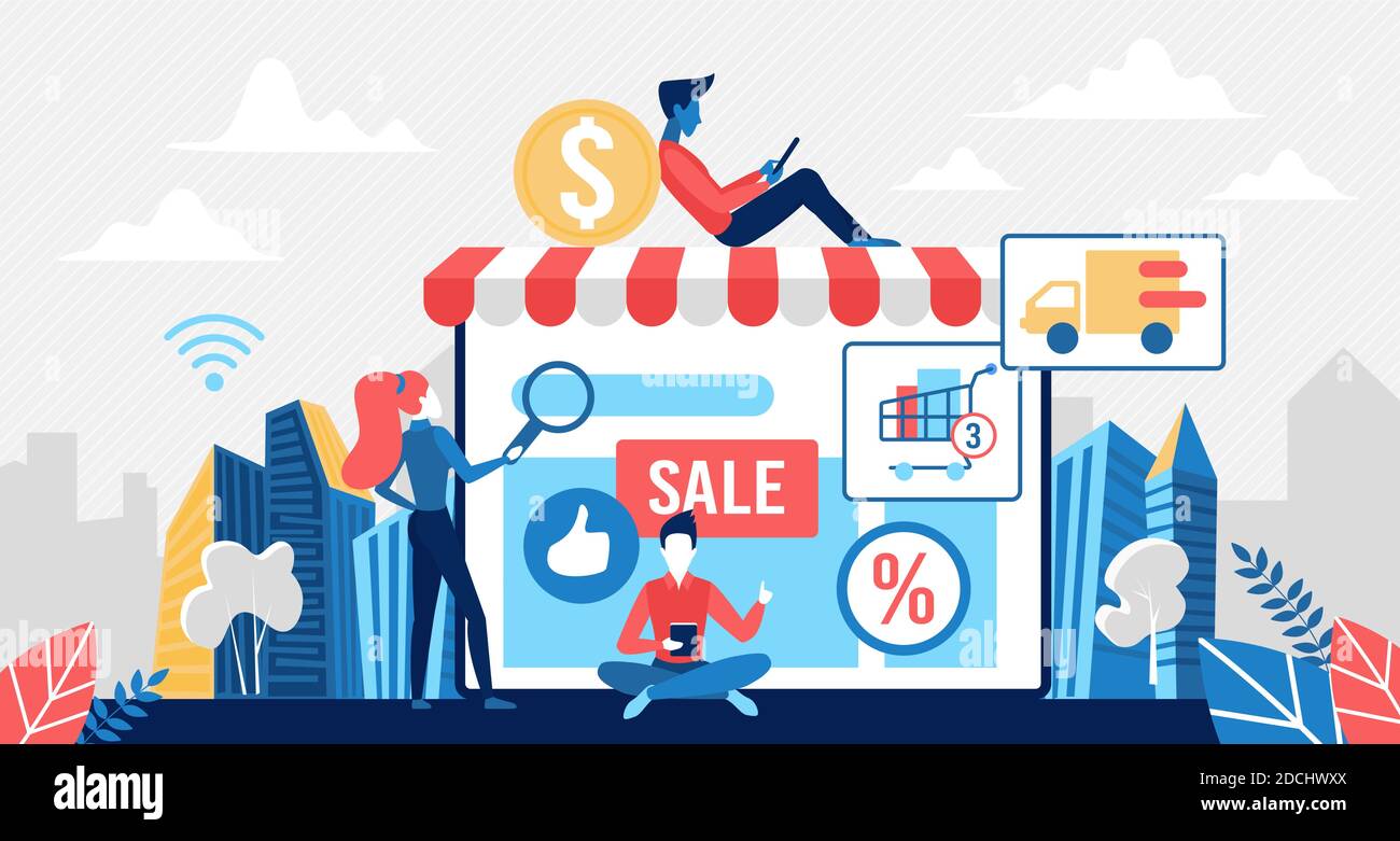 Mobile devices concept in Stock Vector Images - Alamy