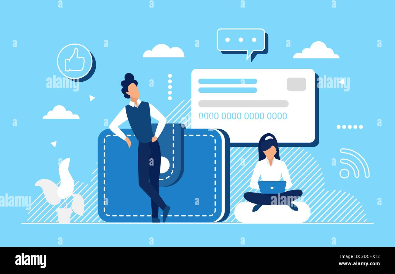 Vector transaction illustration hi-res stock photography and images - Alamy