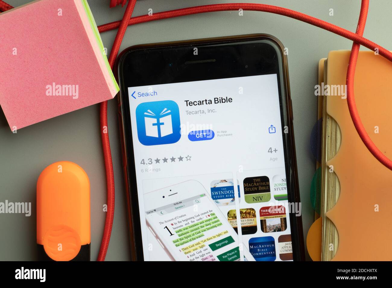New York, United States - 7 November 2020: Tecarta Bible app store logo ...