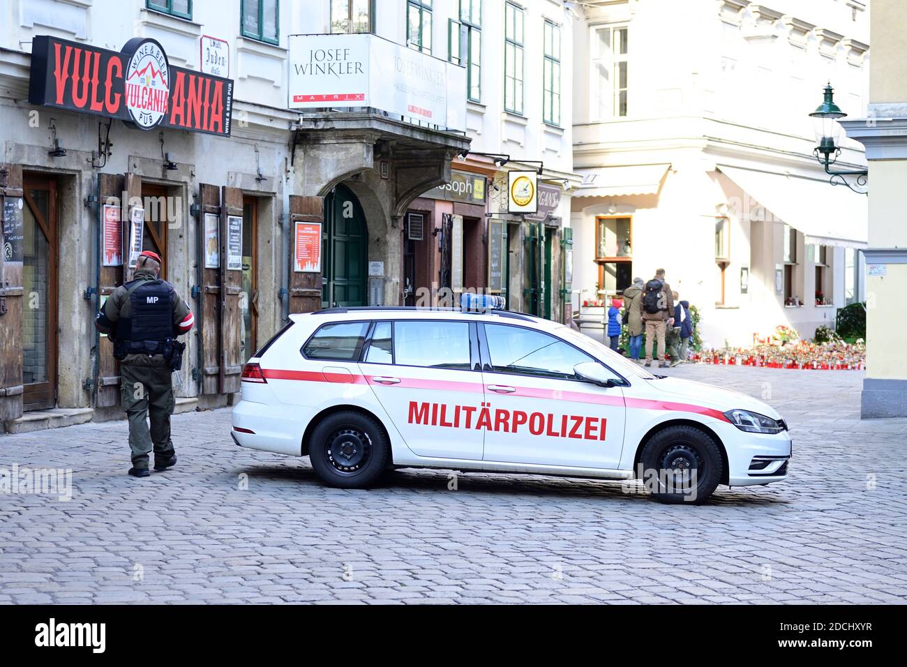 Vienna, Austria. 21th Nov, 2020. Commemoration of the terrorist attack ...