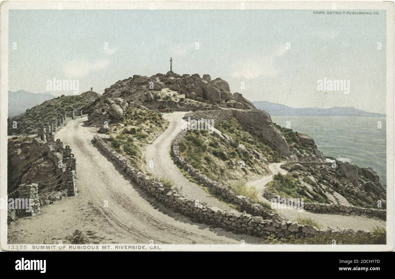 Summit, Rubidoux Mountain, Riverside Calif., still image, Postcards ...