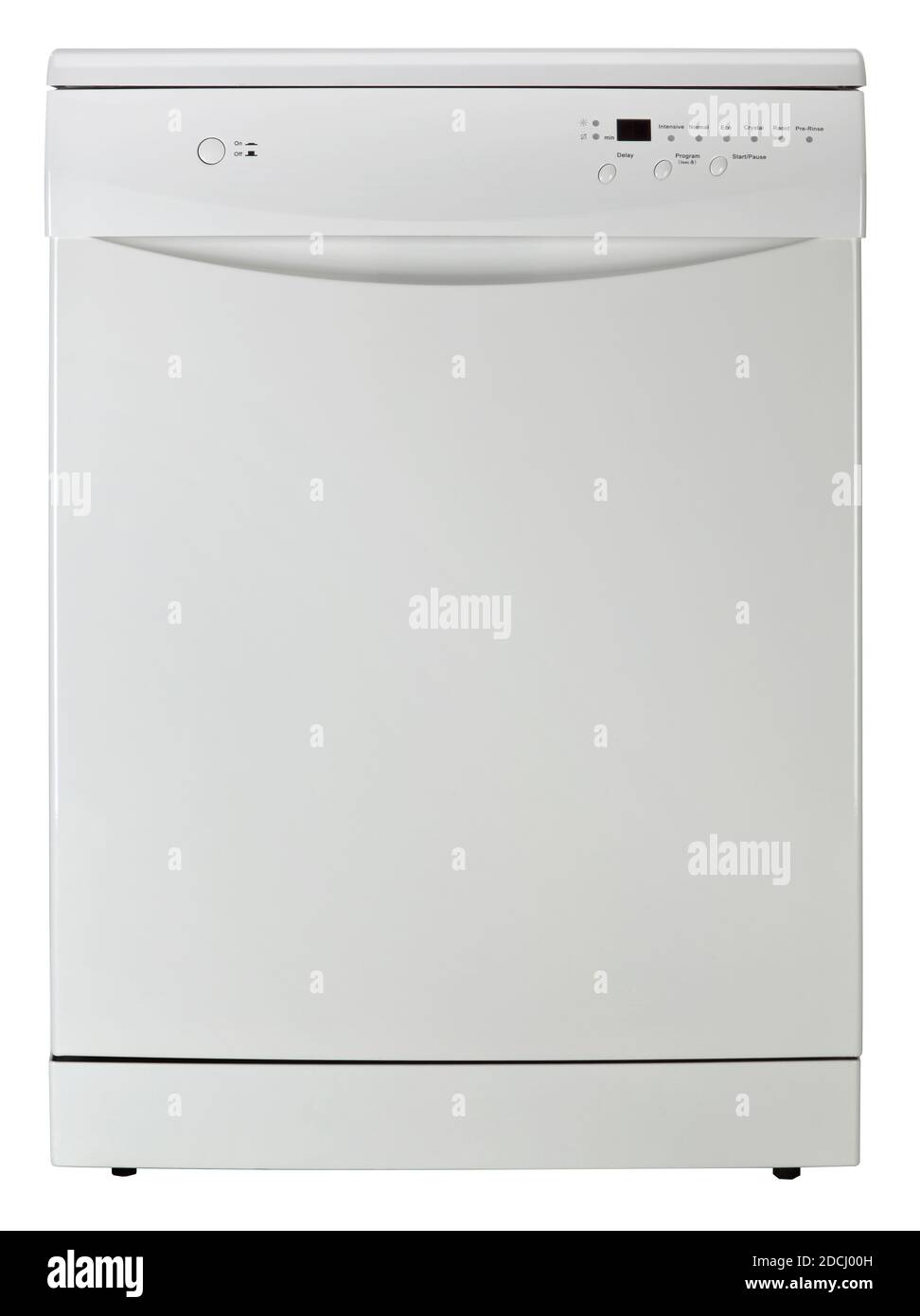 Dishwasher isolated on white background . front view Stock Photo - Alamy