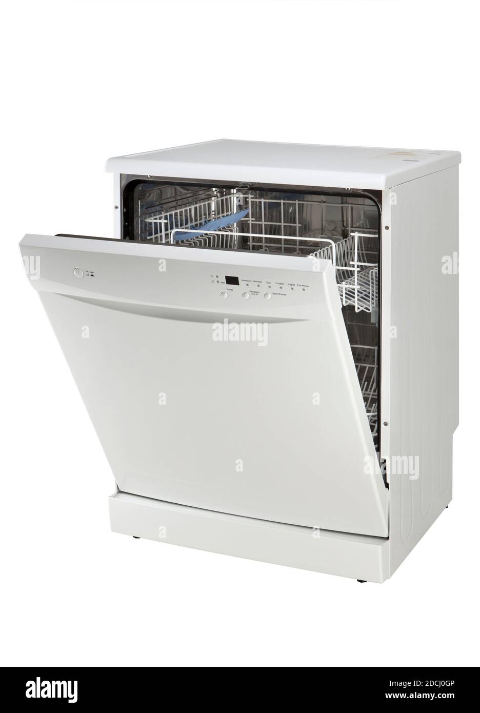 Open door dishwasher isolated on white background Stock Photo - Alamy