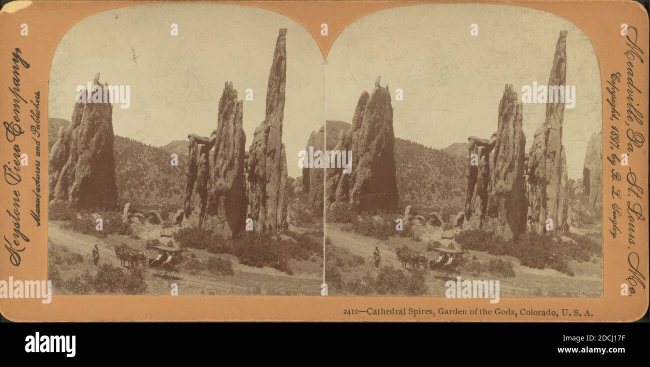 Cathedral Spires, (Garden of the Gods), Colorado, U.S.A., still image ...