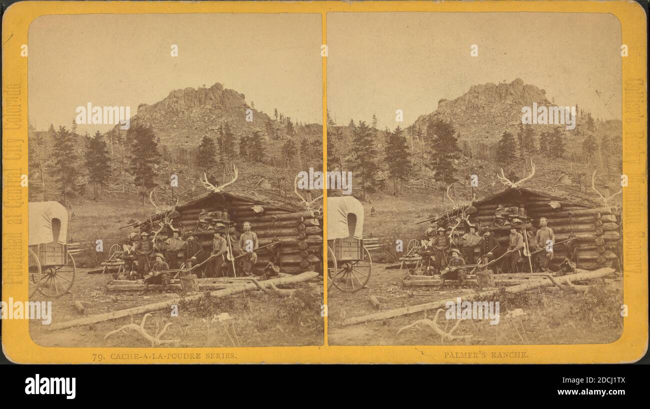 Palmer's ranch., still image, Stereographs, 1875 Stock Photo - Alamy
