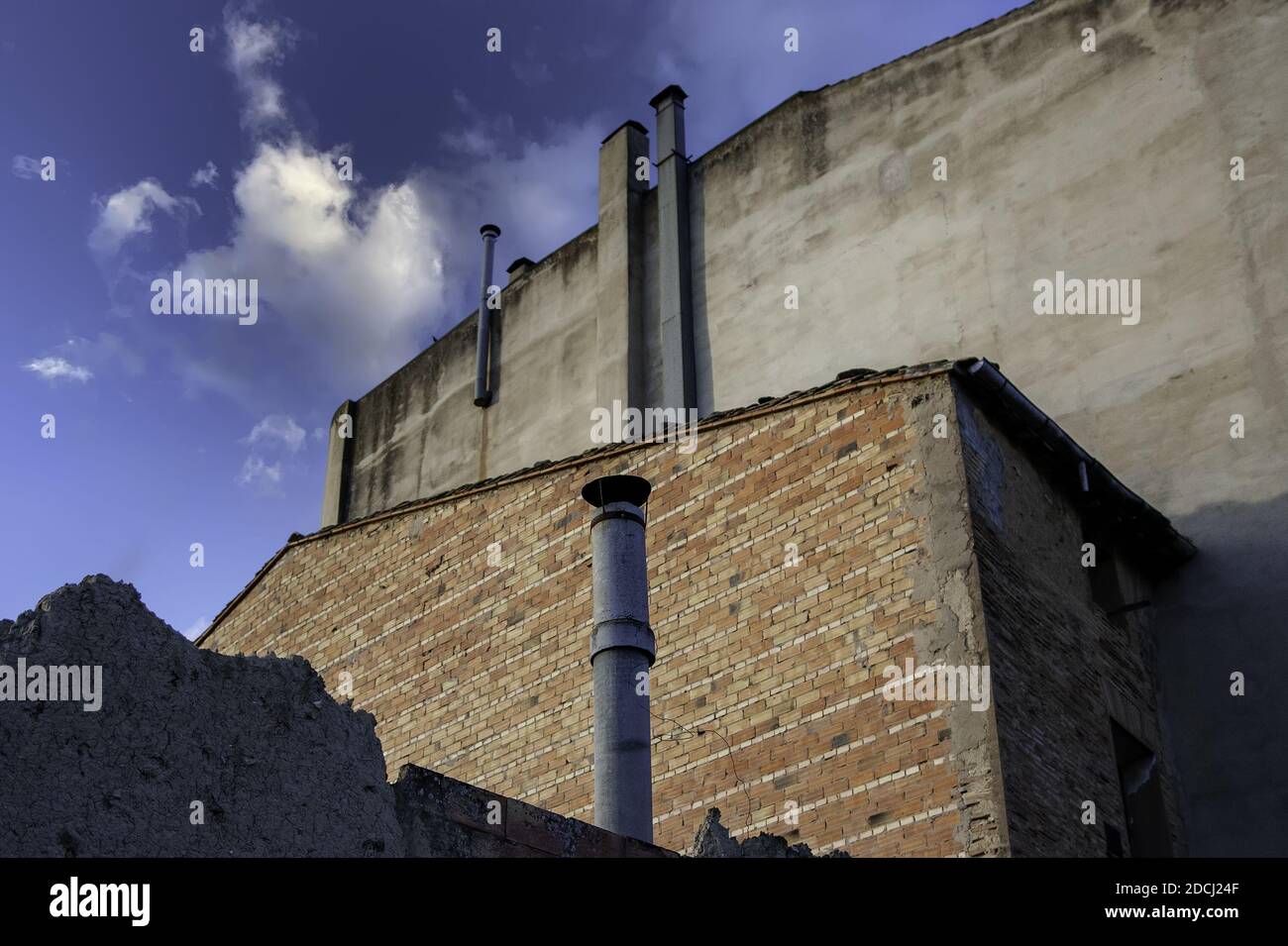 Industrial chimney smoke outlet, construction and architecture ...