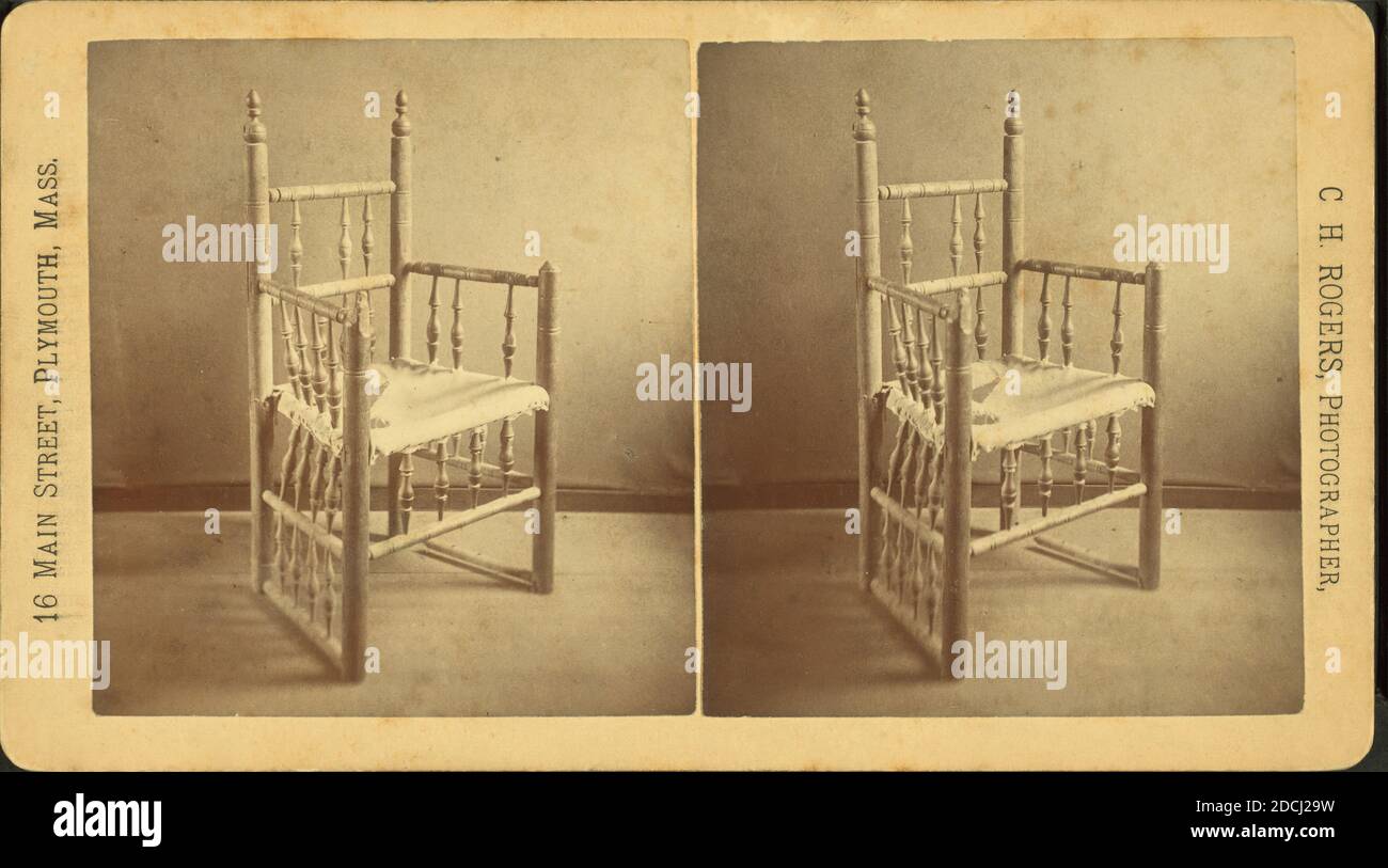 Elder Brewster's chair., still image, Stereographs, 1850 - 1930, Rogers ...