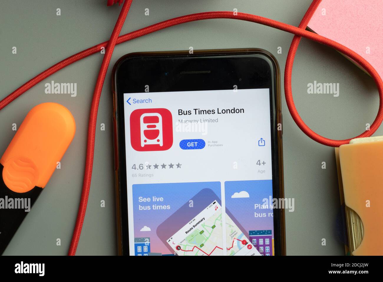 New York, United States - 7 November 2020: Bus Times London app store ...