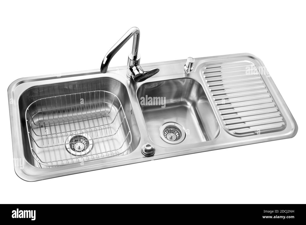 Dishwasher sink isolated on white background Stock Photo - Alamy