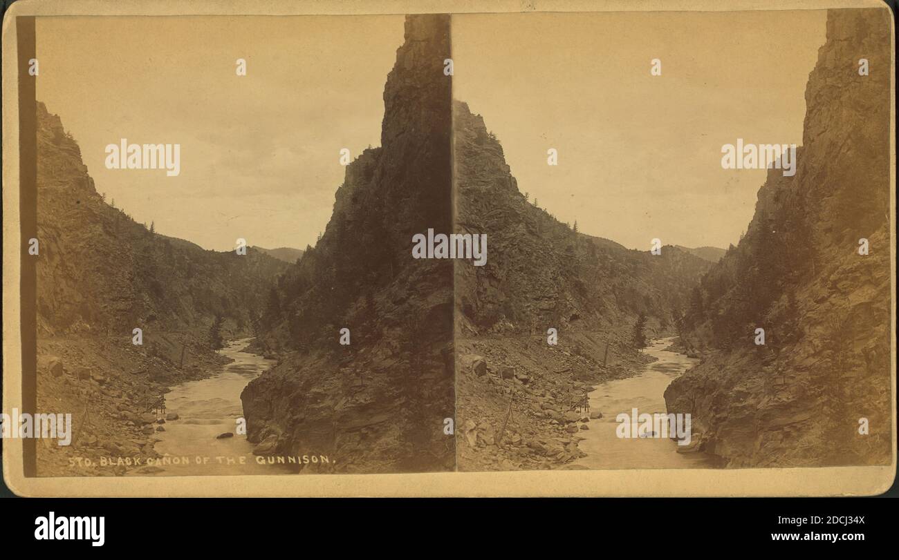 Black Canon [Canyon] of the Gunnison., still image, Stereographs, 1850 ...