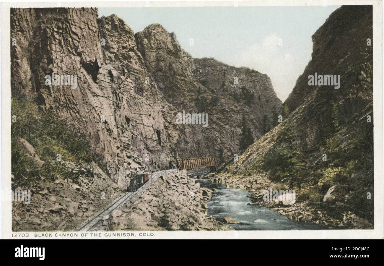 The Black Canyon of the Gunnison, Colorado, still image, Postcards ...