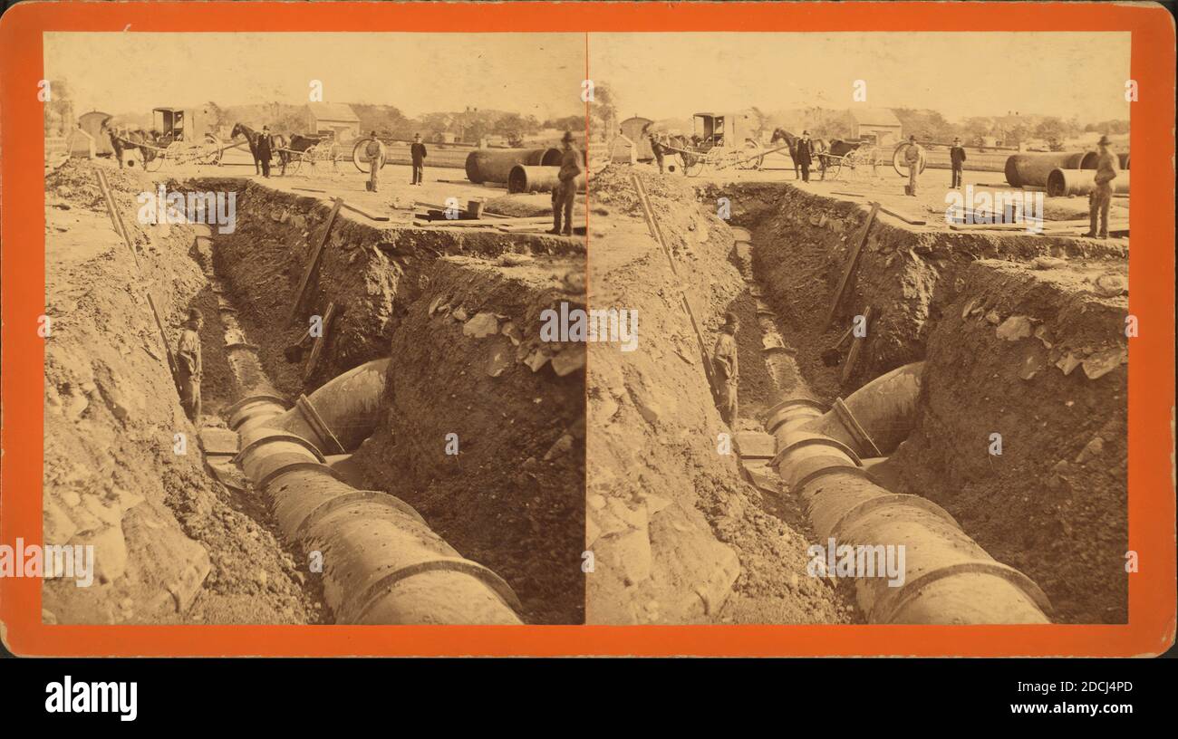 Connection of the Sudbury River pipeline with 48' outer pipe at ...