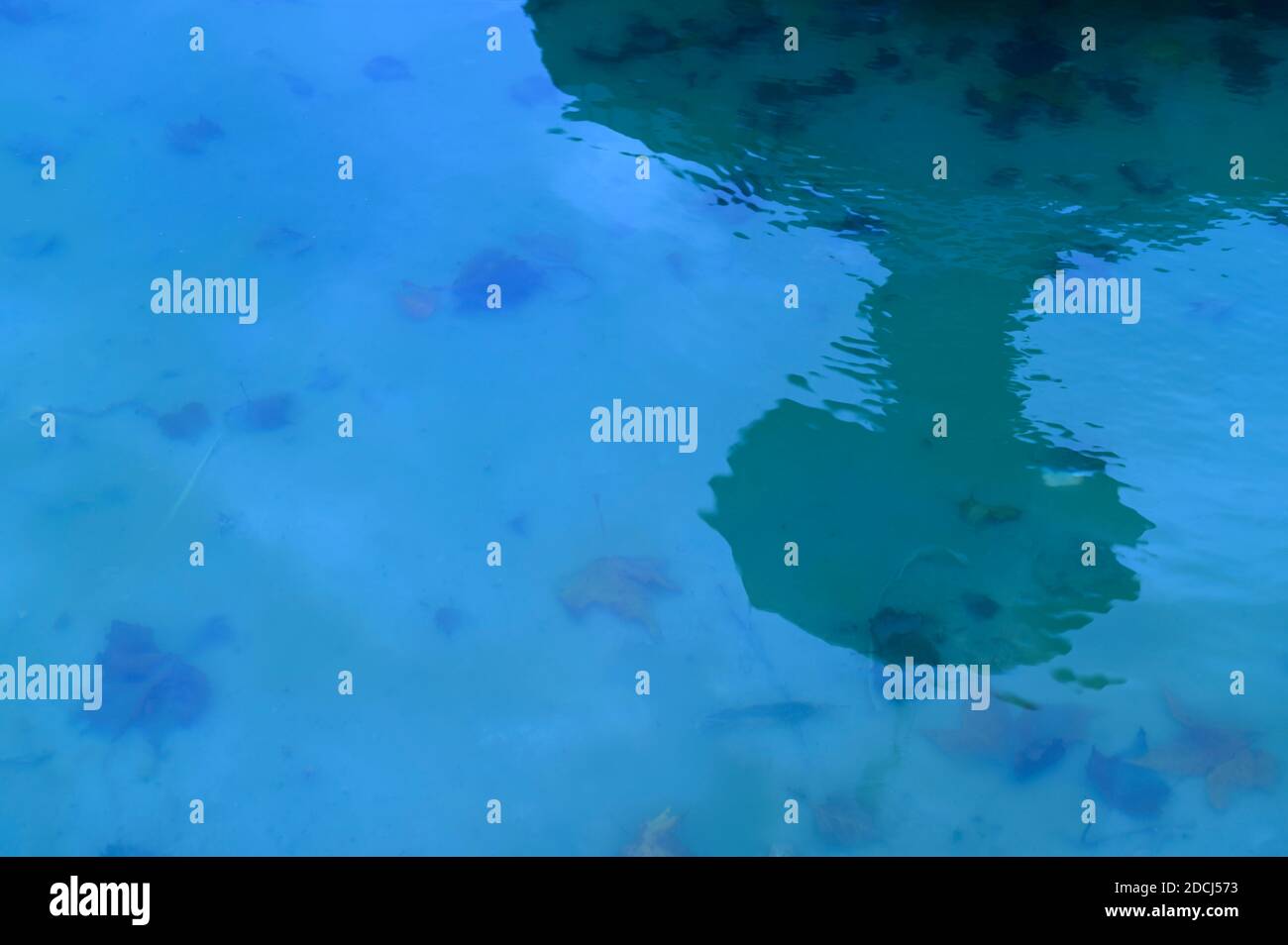 Dark shadow reflection in water with ripples Stock Photo - Alamy