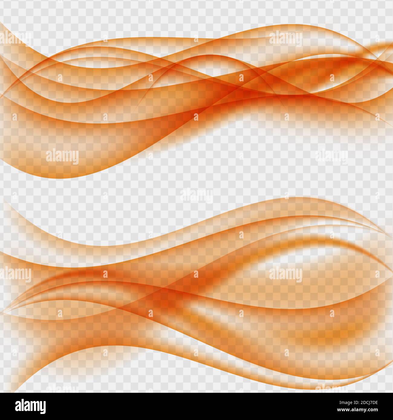 Abstract Wave on Transparent Background. Illustration Stock Photo - Alamy
