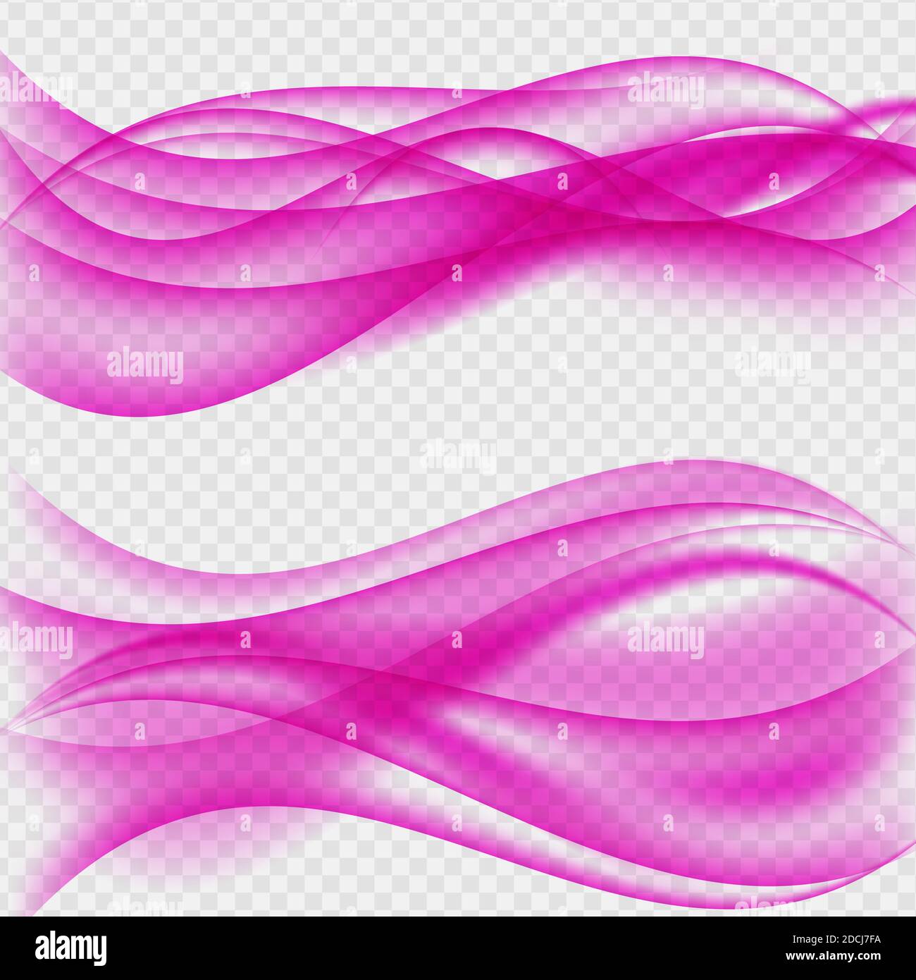 Abstract Wave on Transparent Background. Illustration Stock Photo - Alamy