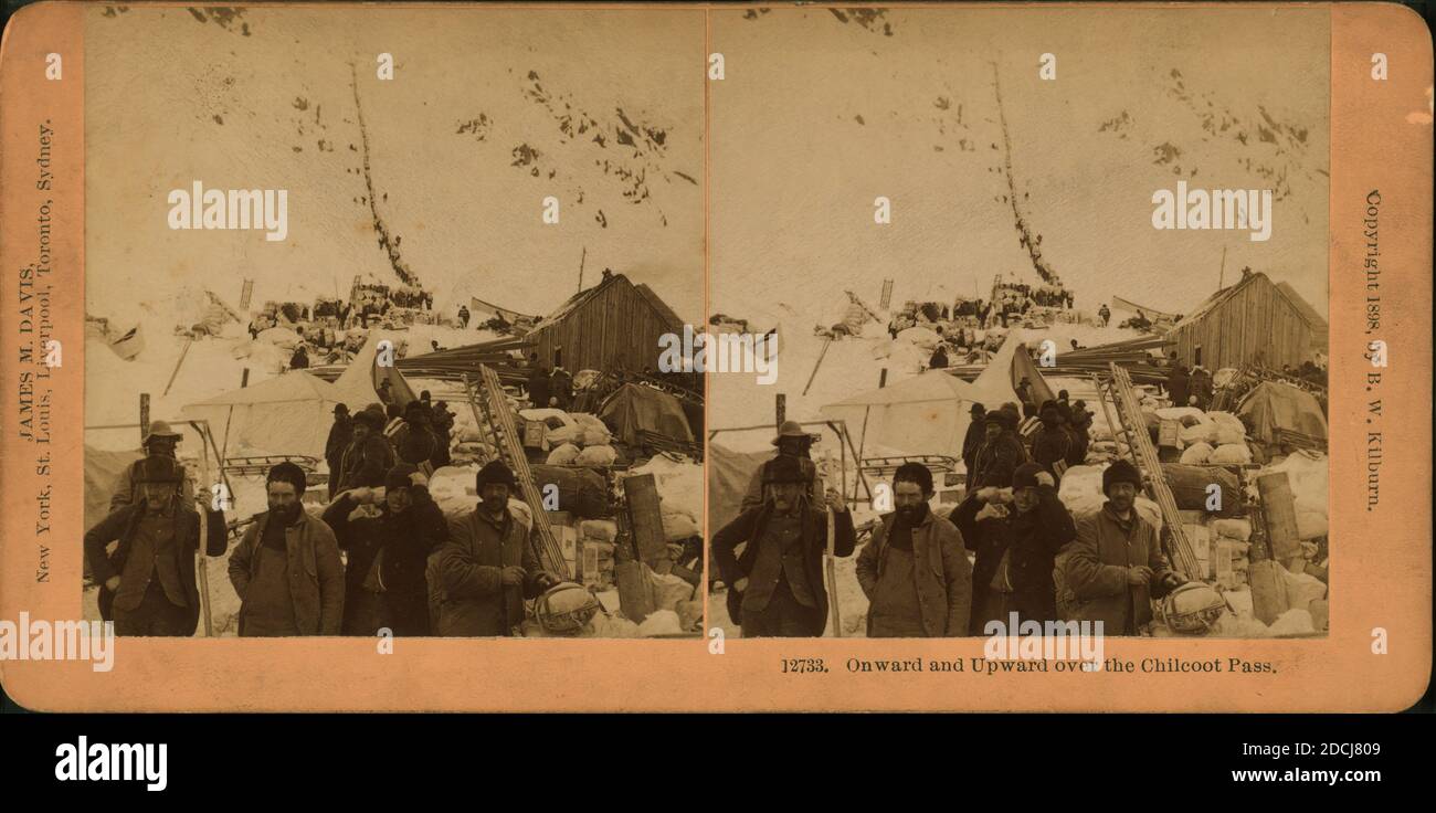 Onward and upward over the Chilcoot [Chilkoot] Pass., still image ...