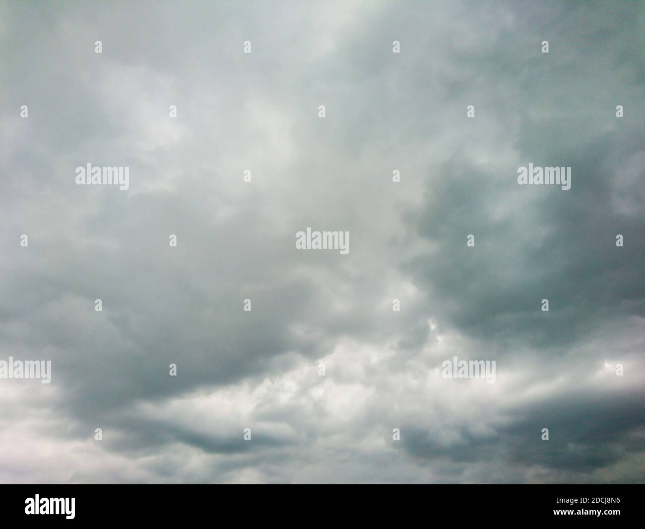 Cloudy grey dramatic stormy dark sky cloudscape, rainy weather nature ...