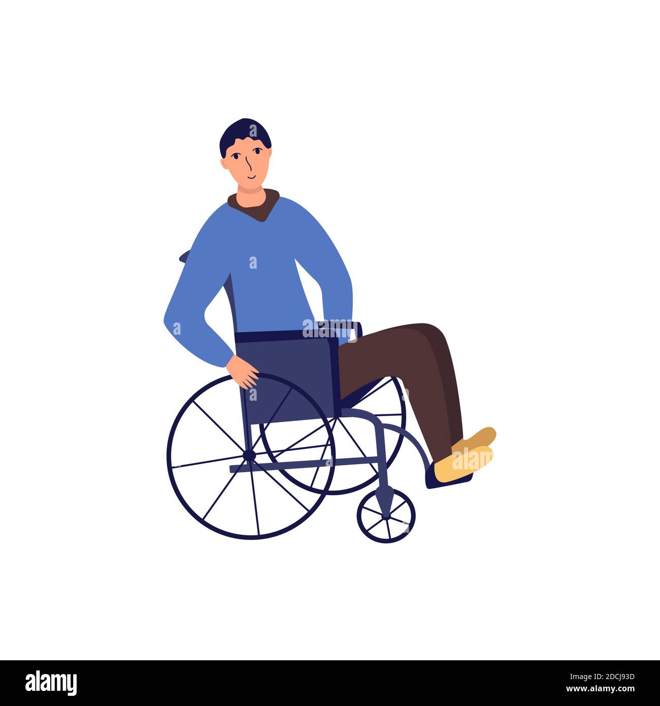Disabled People In Wheelchairs Cartoon