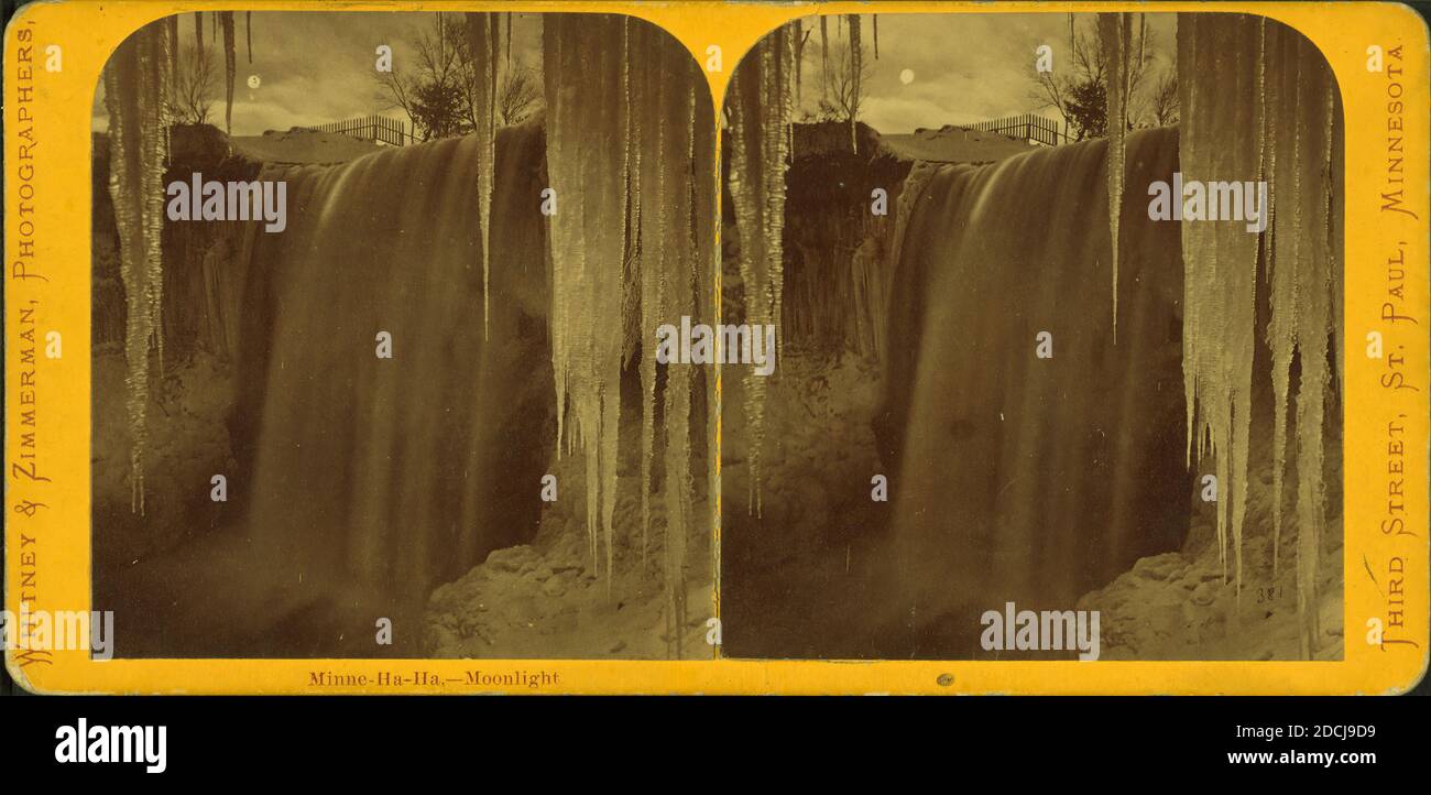 Minne-ha-ha,--moonlight., still image, Stereographs, 1850 - 1930 ...